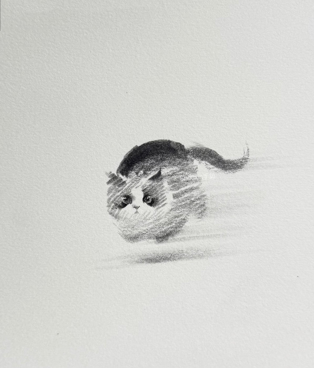 Custom Chibi-Style Pet Portrait Sketch – Digital PDF Delivered via Ema ...